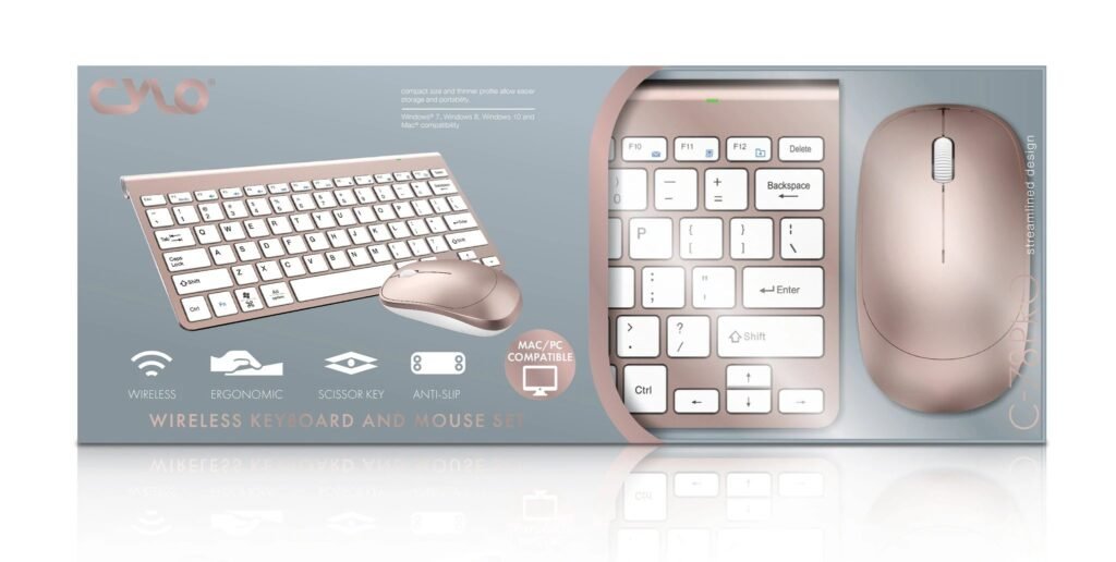 Cylo Keyboard & Mouse Set | Wireless (Rose Gold) – ARCHER
